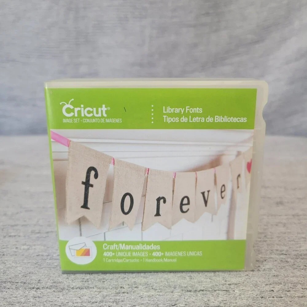 Cricut | Office | Cricut Library Fonts Cartridge And 2 Pk Cutaway Cards ...